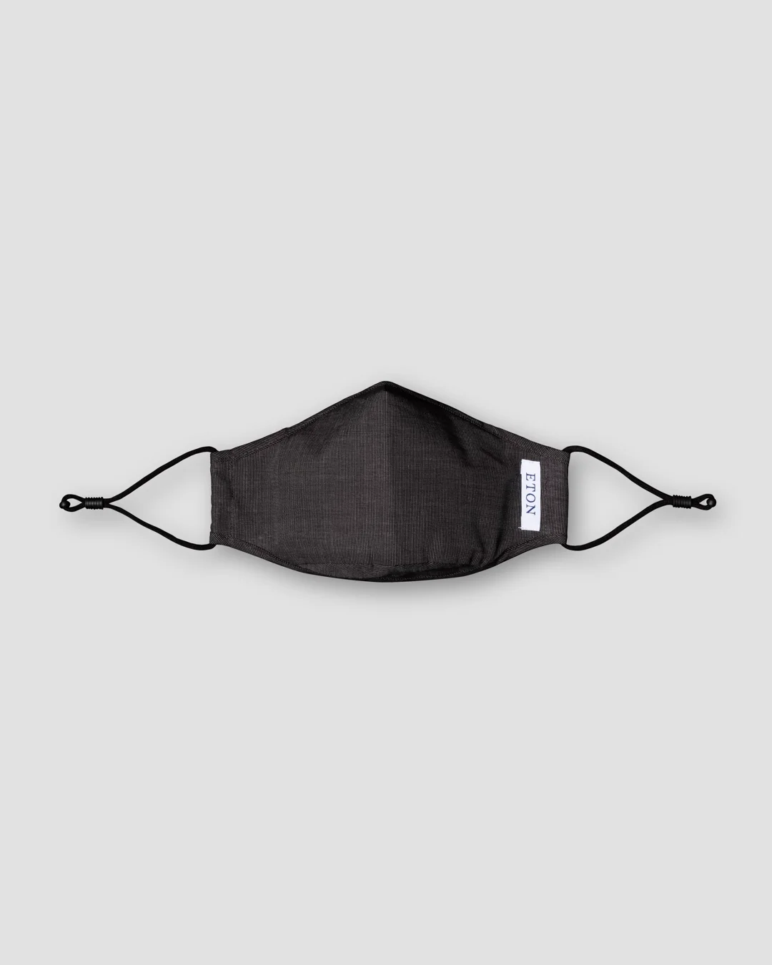Black fil-à-fil non-medical face mask - Eton