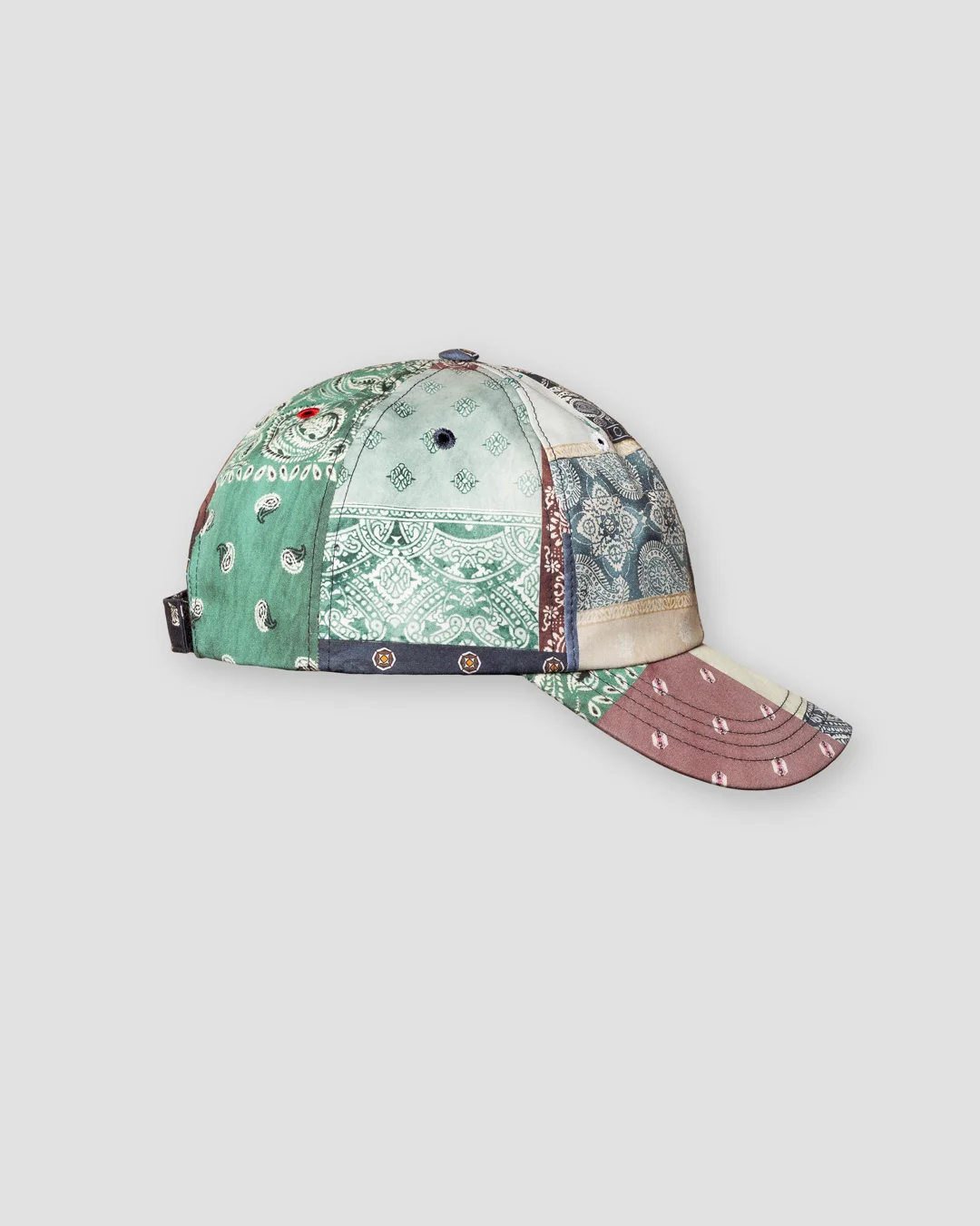 Multi-Colored Patchwork Bandana Cotton Cap - Eton