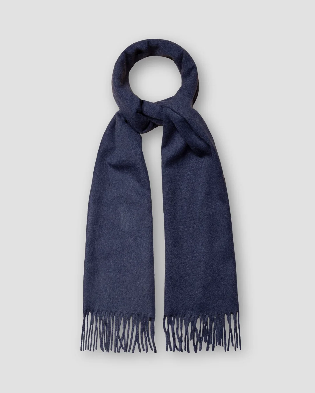 Navy Blue Three-Color Cashmere Scarf - Eton