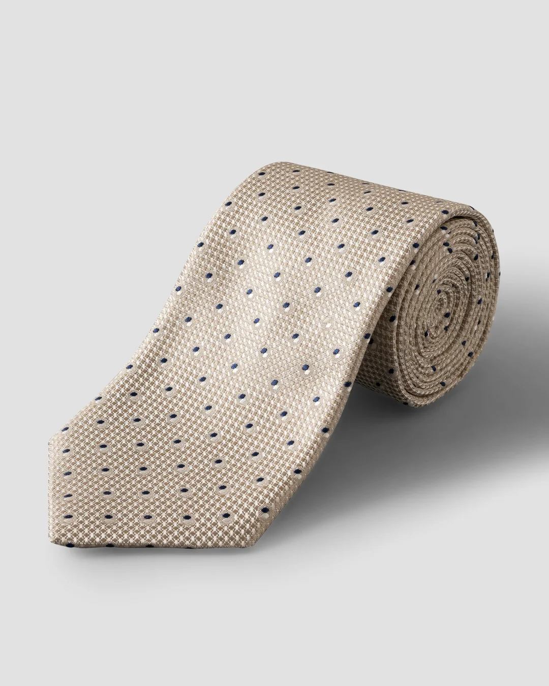 Pin-Dot Woven Silk Tie - Eton
