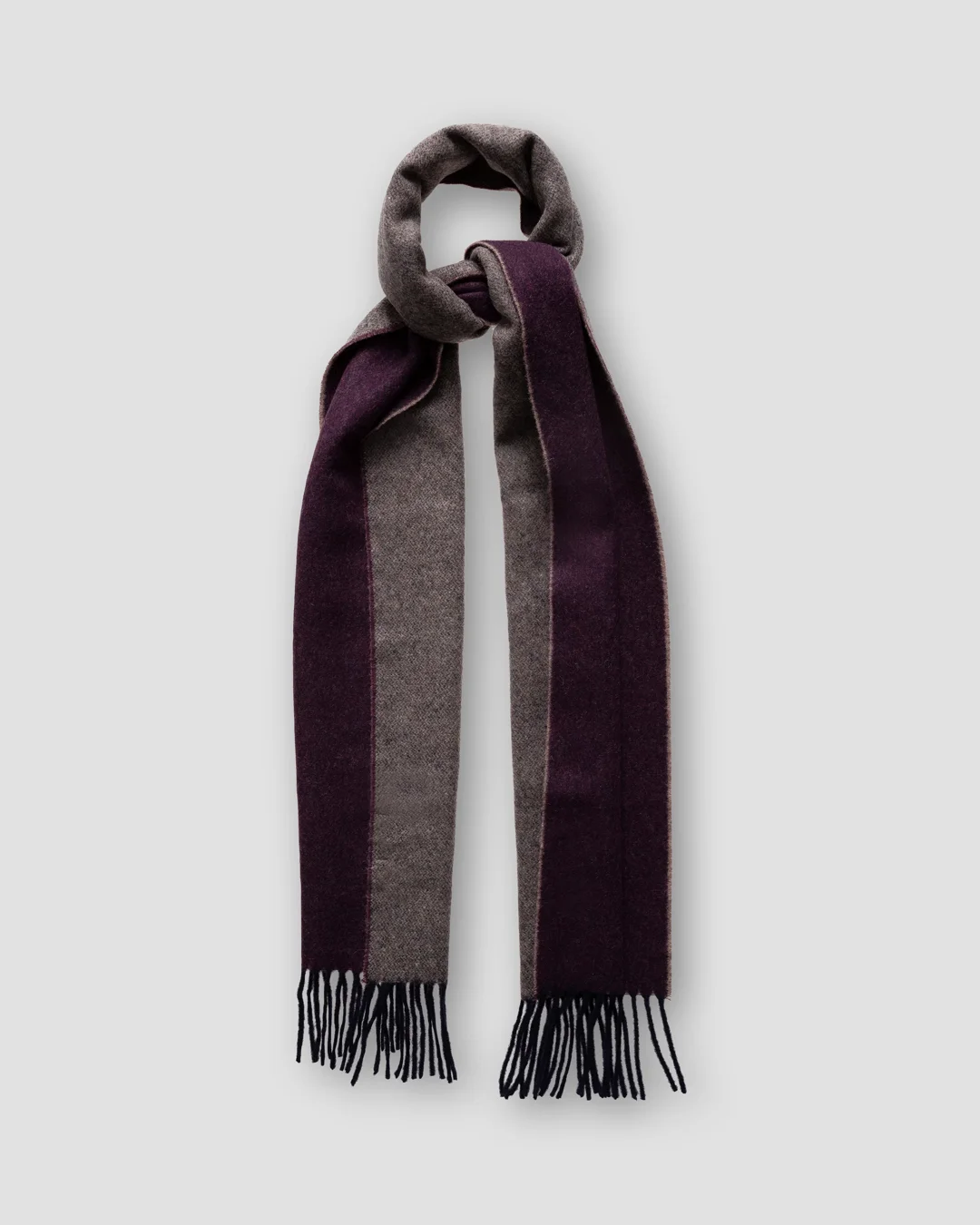 Dark purple wool scarf - Eton