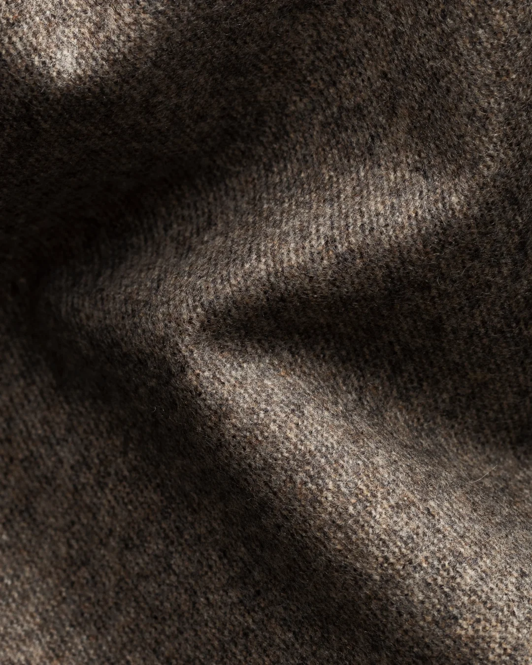 Light Brown Wool Cashmere Twill Overshirt - Eton Light Brown Wool Cashmere Twill Overshirt - Eton