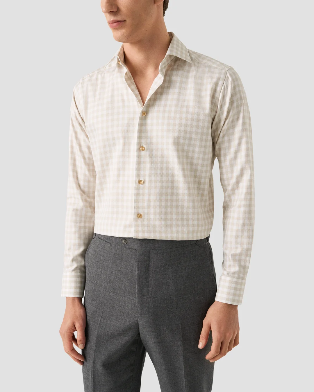 Check Signature Twill Shirt - Eton