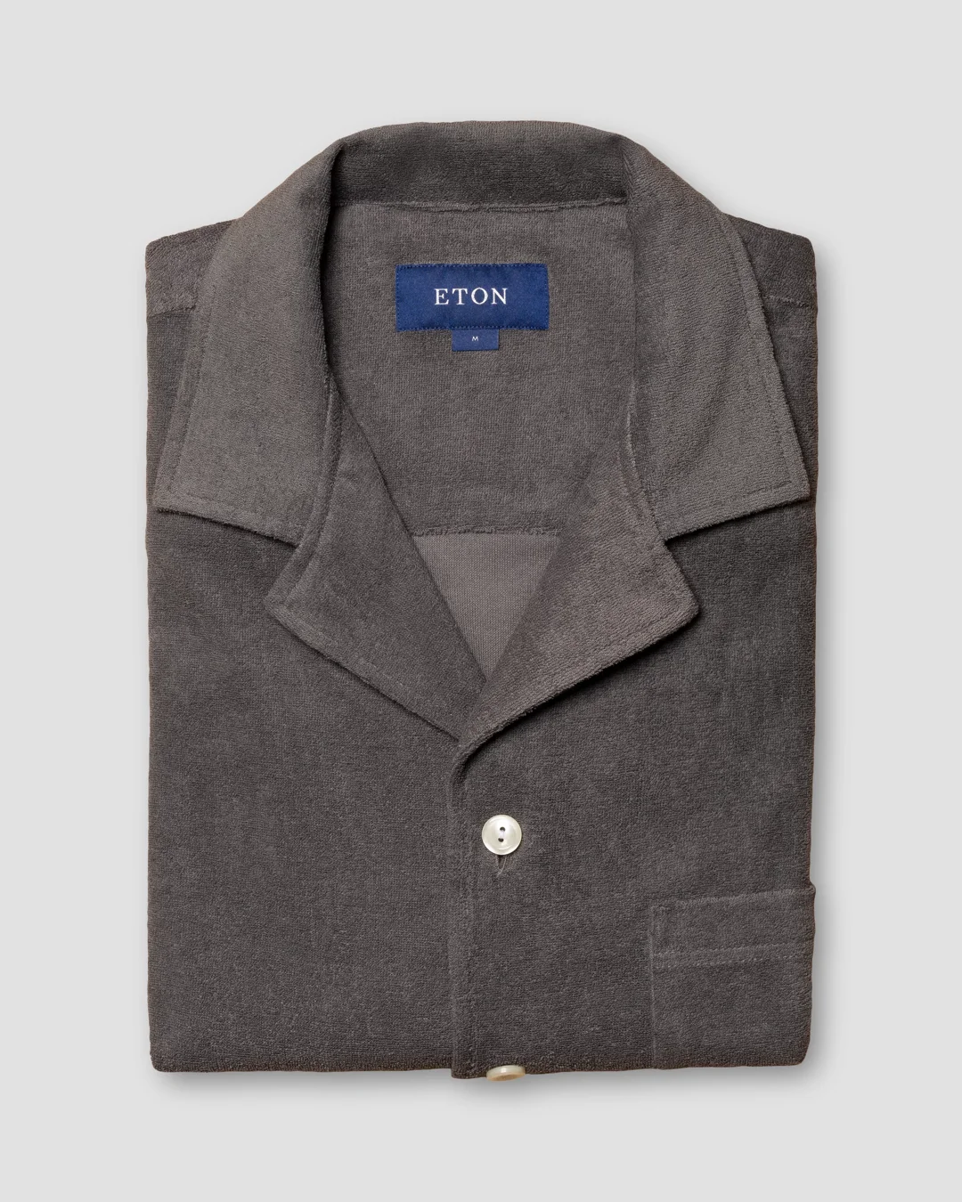 Gray Terry Resort Shirt – Short Sleeve - Eton