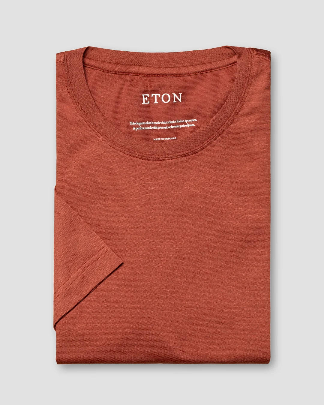 Orange Cotton-linen T-shirt - Eton