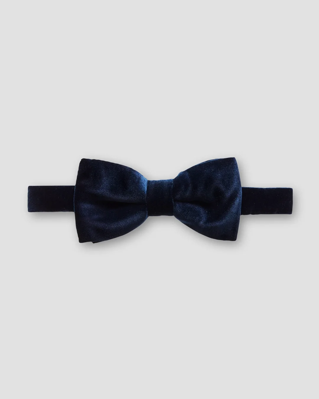 Dark Blue Velvet Bow Tie – Ready Tied - Eton