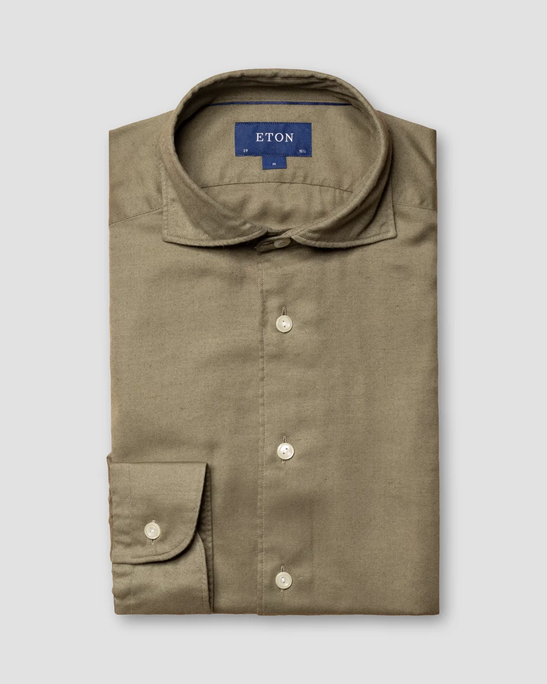 Green flannel shirt - Eton