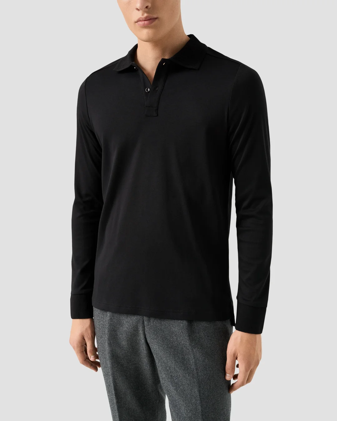 Interlock Knit Polo Sweater - Eton