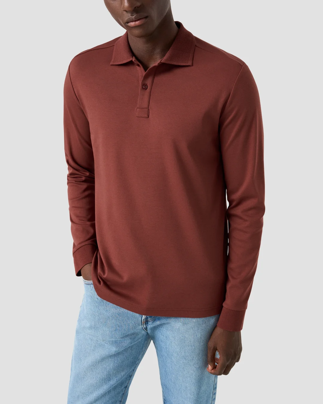 Interlock Knit Polo Sweater - Eton