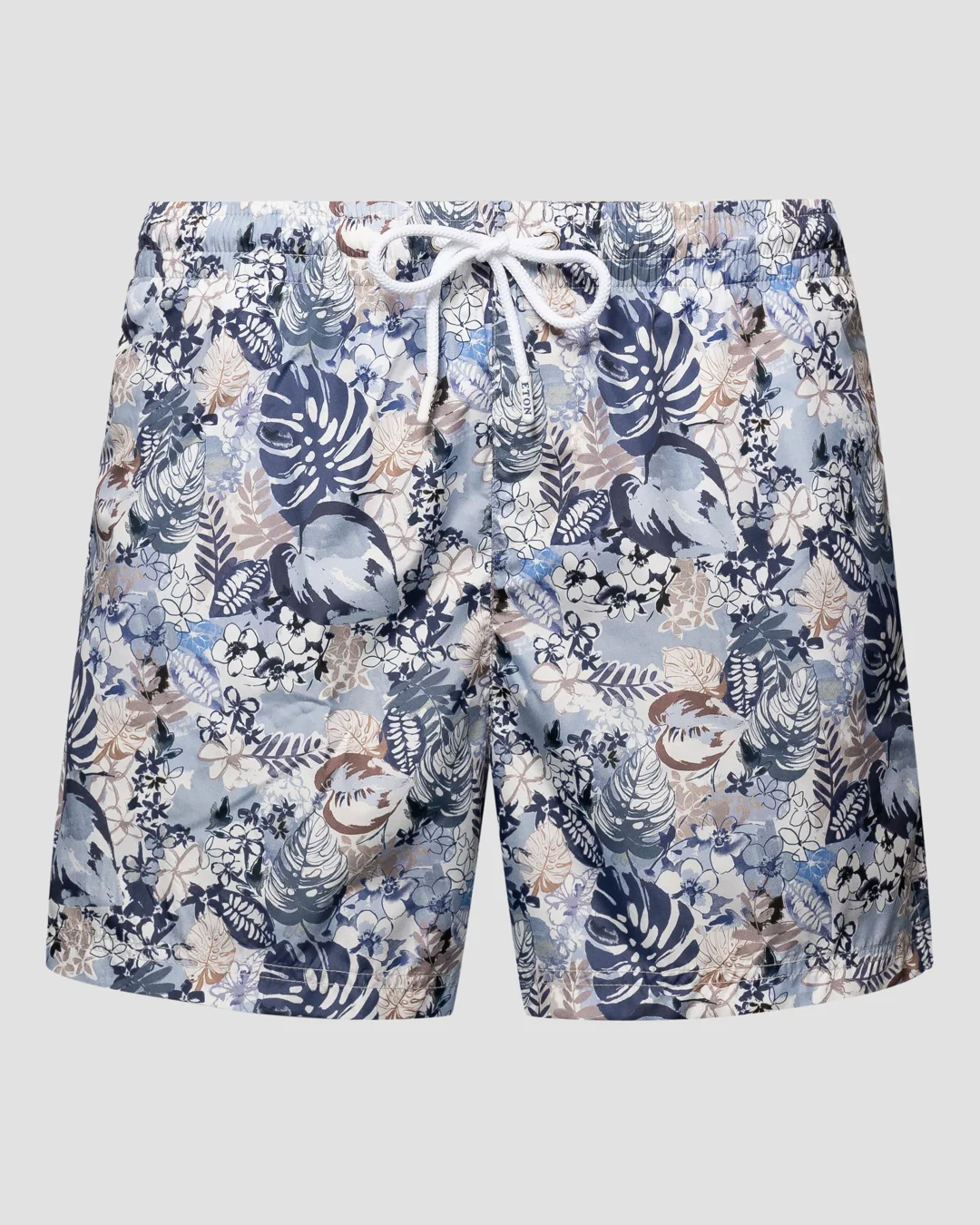 Blue Floral Print Swim Shorts - Eton