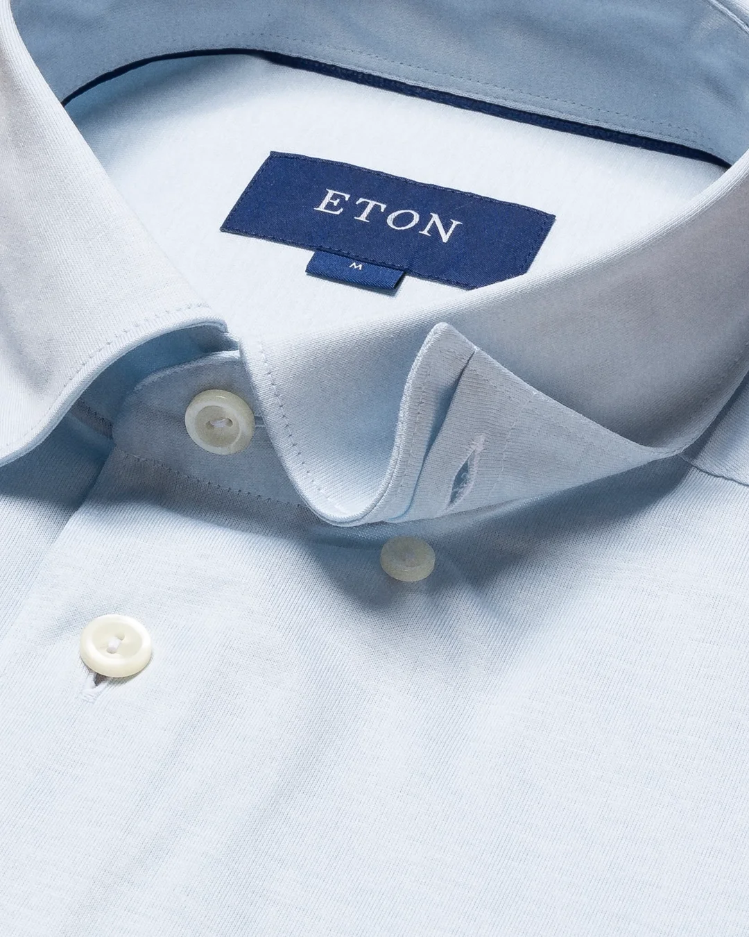 Light Blue Jersey Shirt - Eton