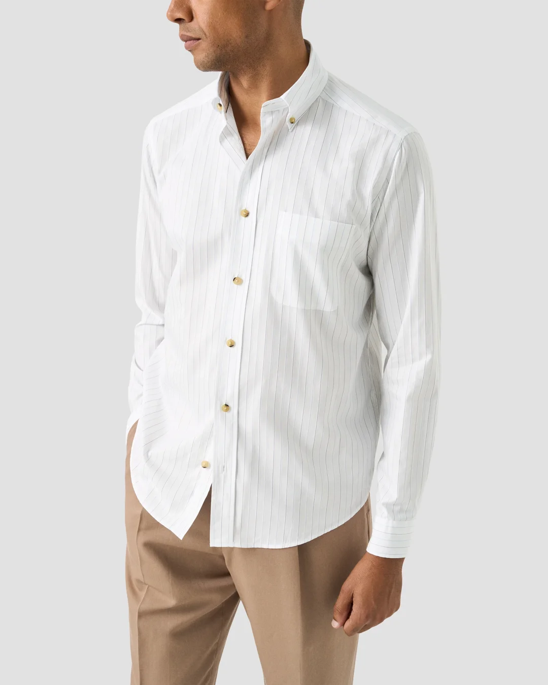 Pin-Striped Signature Oxford Shirt - Eton