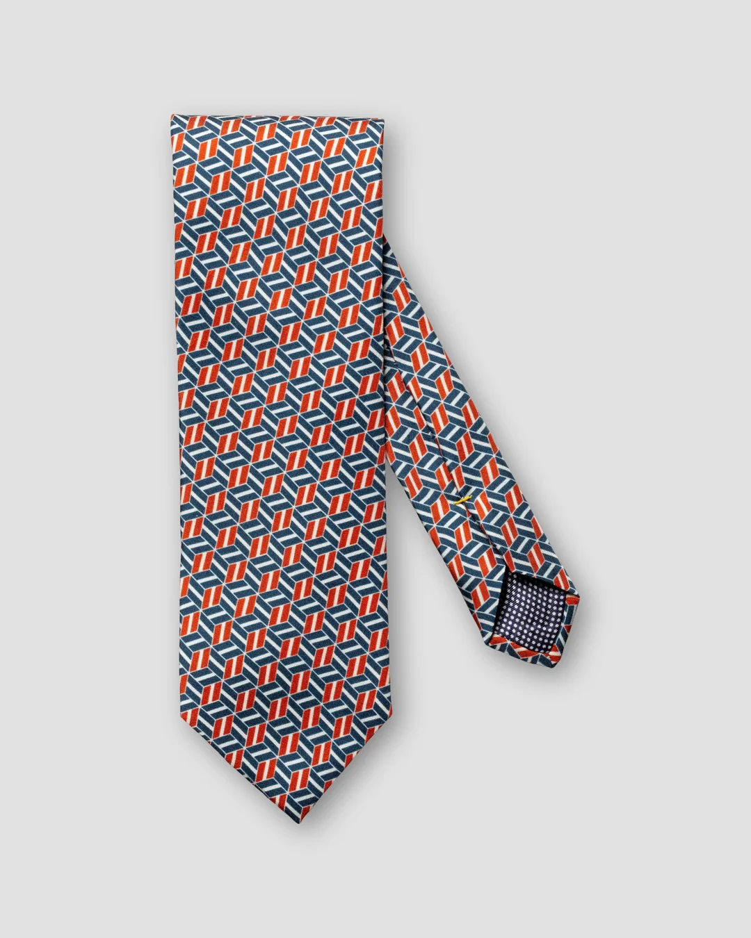 Blue Patterned Silk Tie - Eton