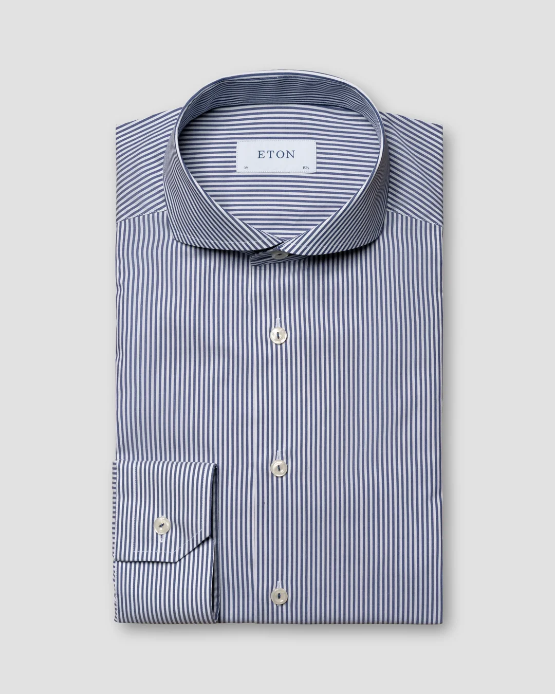 Dark blue Twill Shirt - Eton