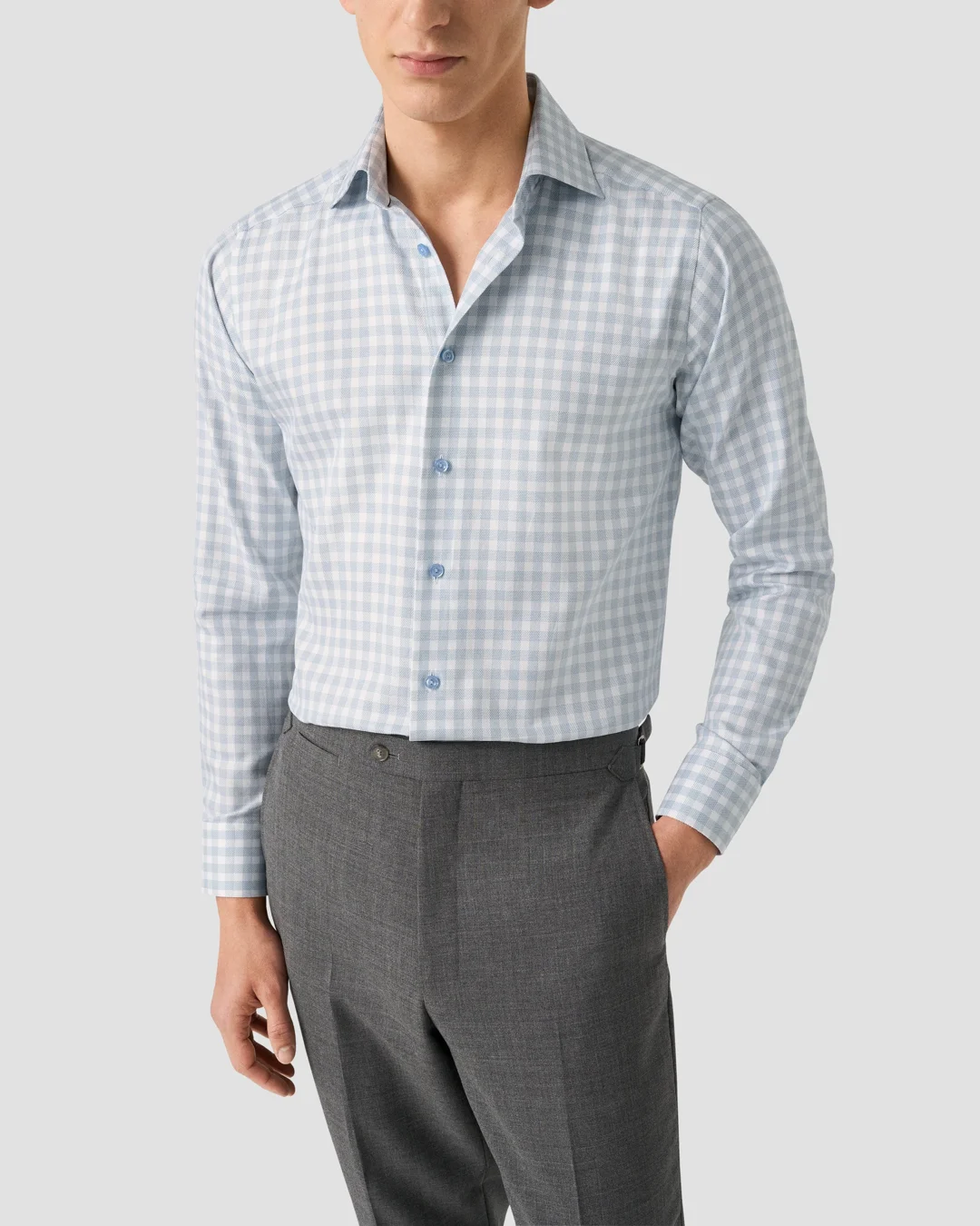 Check Signature Twill Shirt - Eton