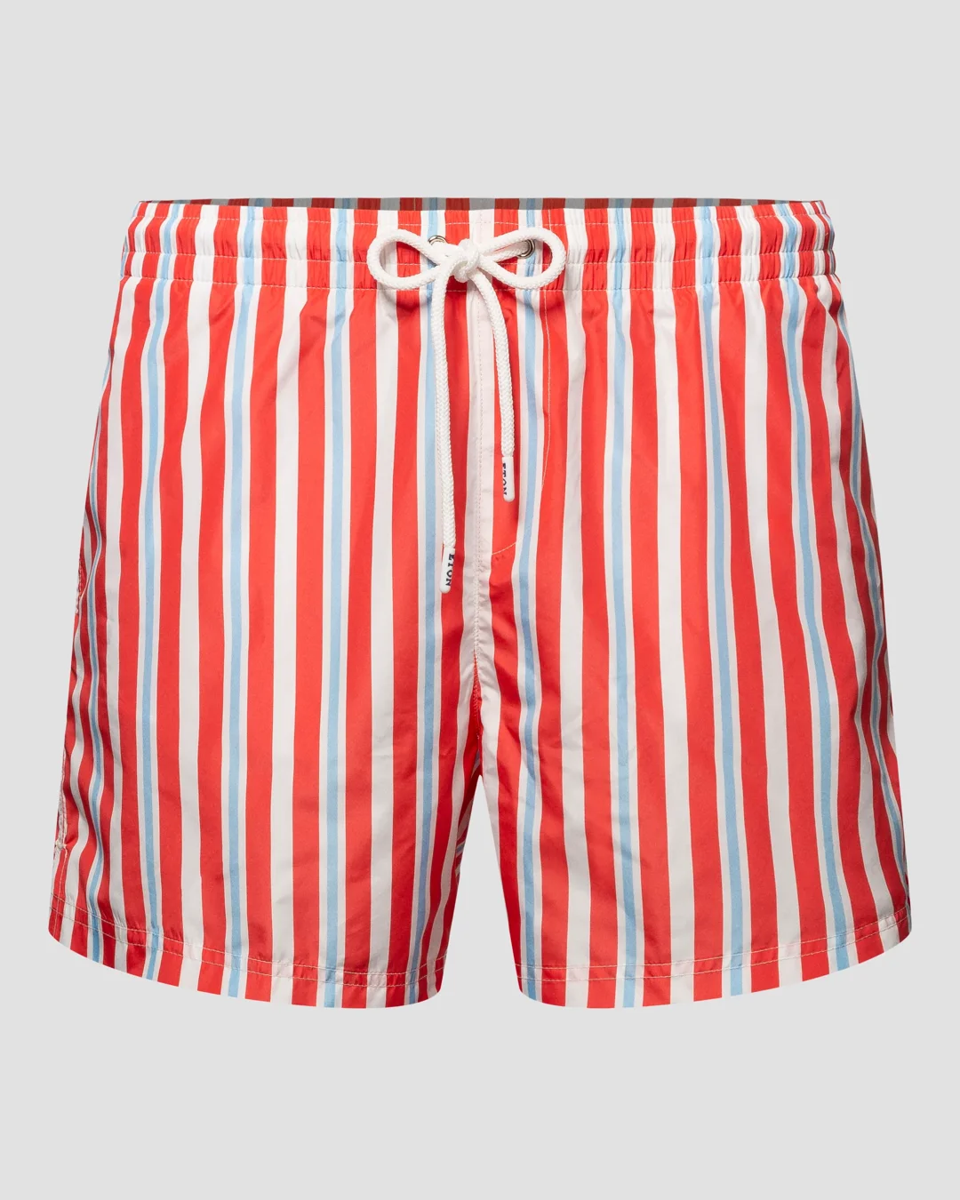 Red Retro Striped Swim Shorts - Eton