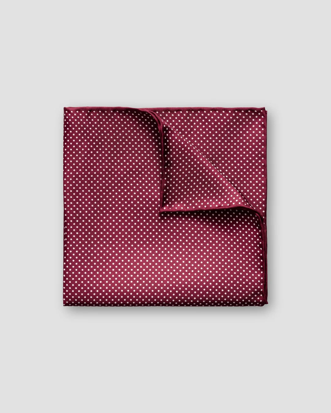 Red Polka Dots Silk Pocket Square - Eton