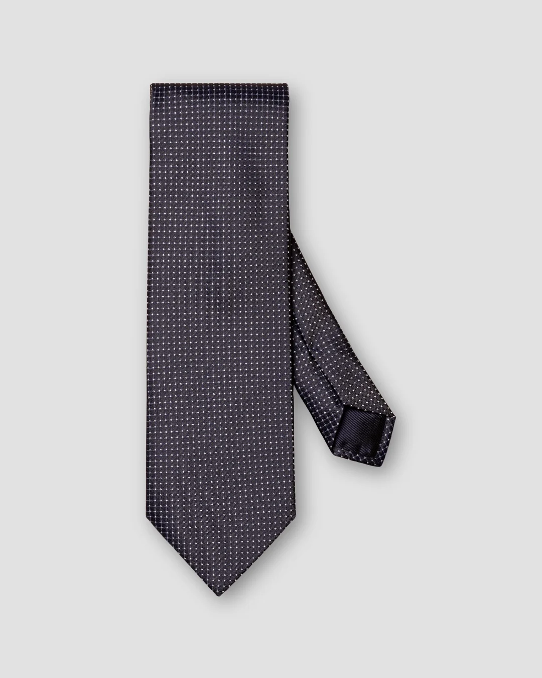 Navy Pin Dot Silk Evening Tie - Eton
