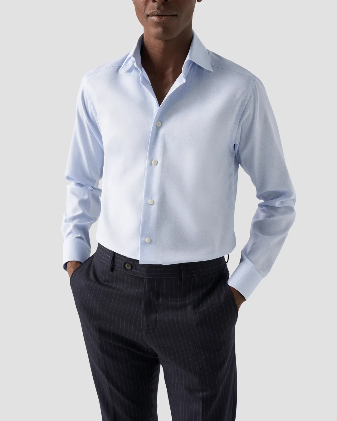Light blue Royal dobby Shirt - Eton
