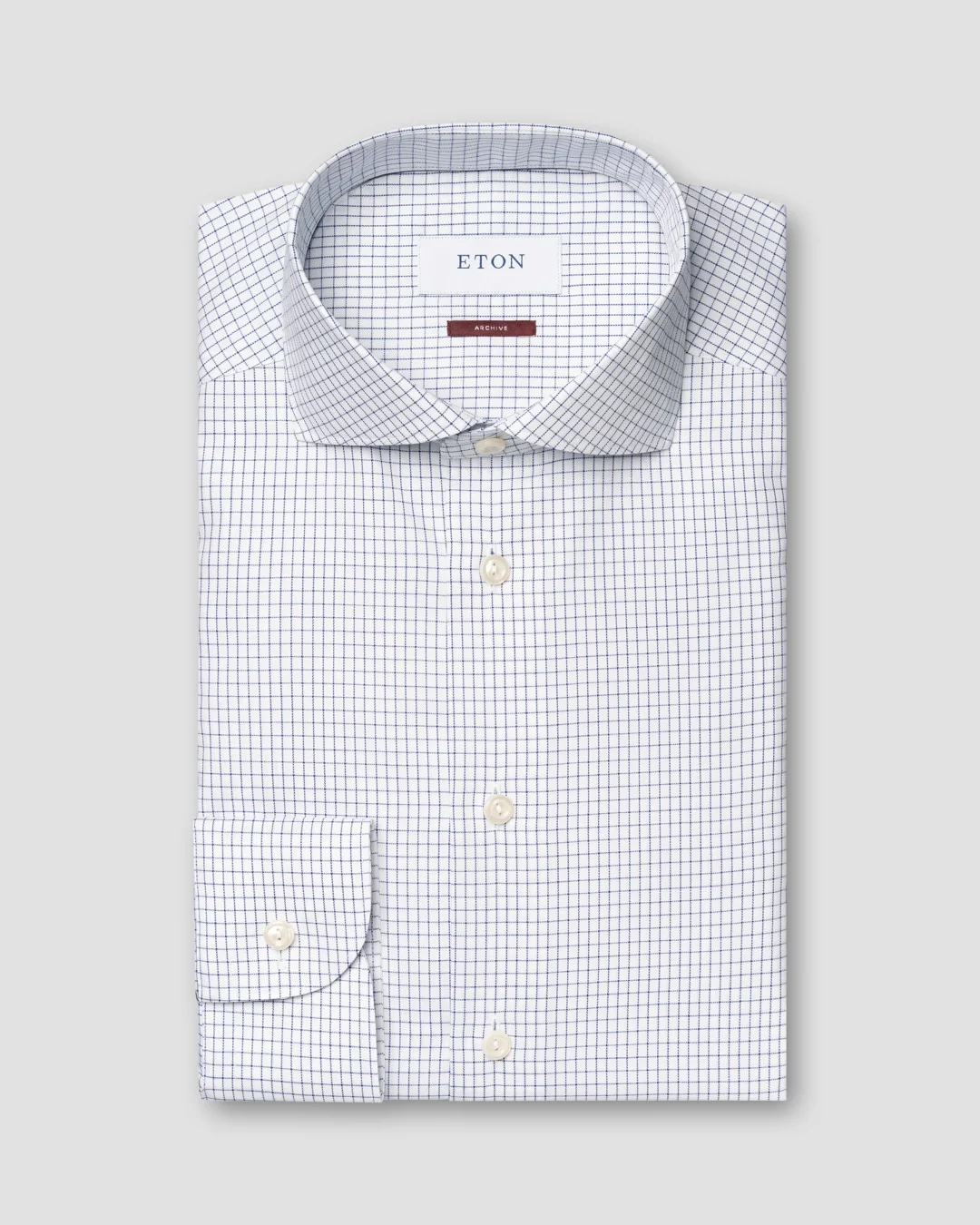 Dark blue Check Signature Twill Shirt - Eton