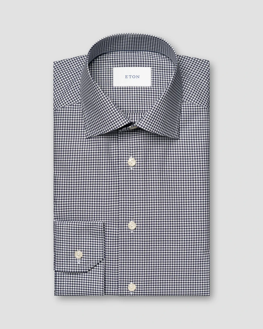 Micro Check Twill Shirt - Eton