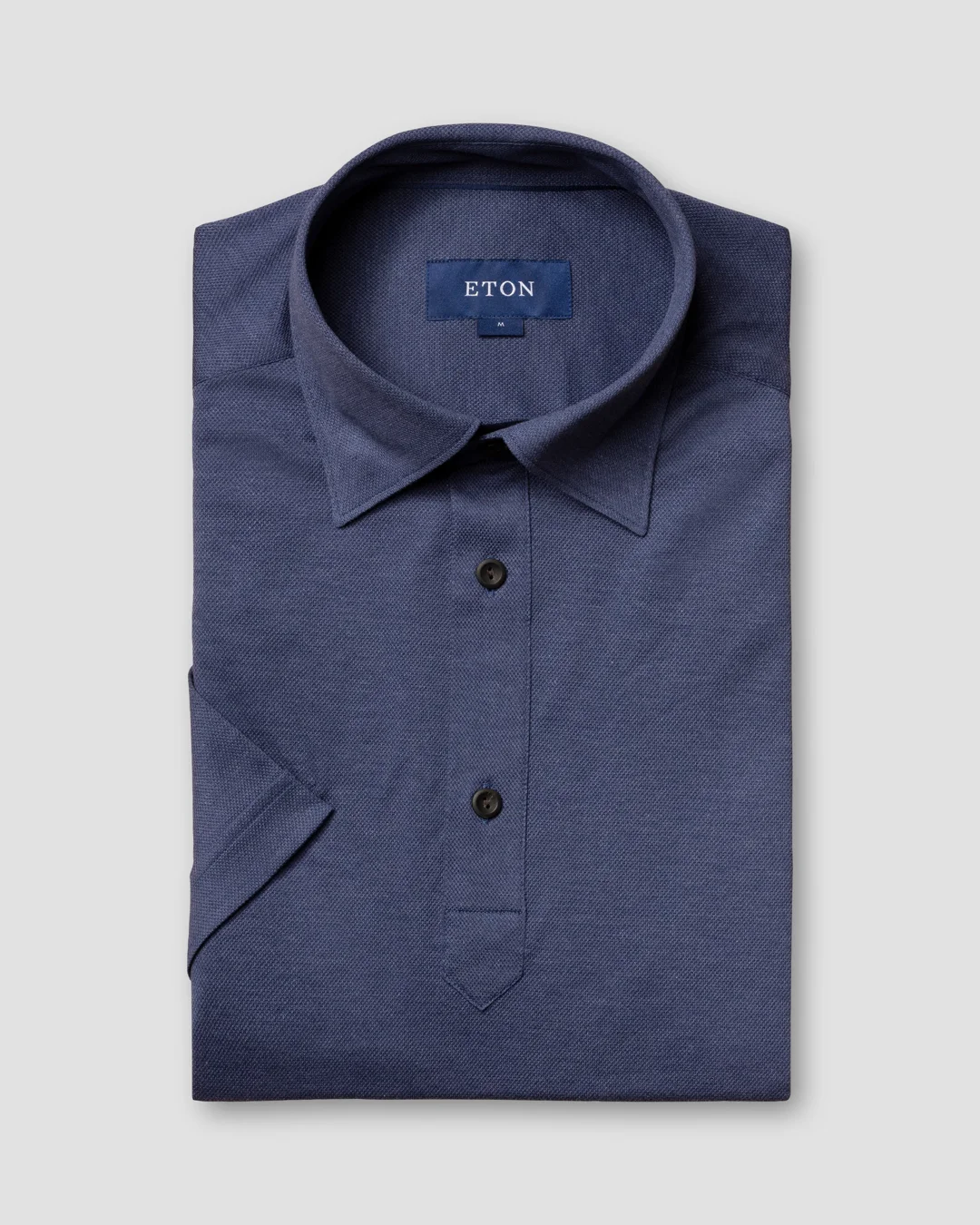 Blue polo shirt - short sleeved - Eton
