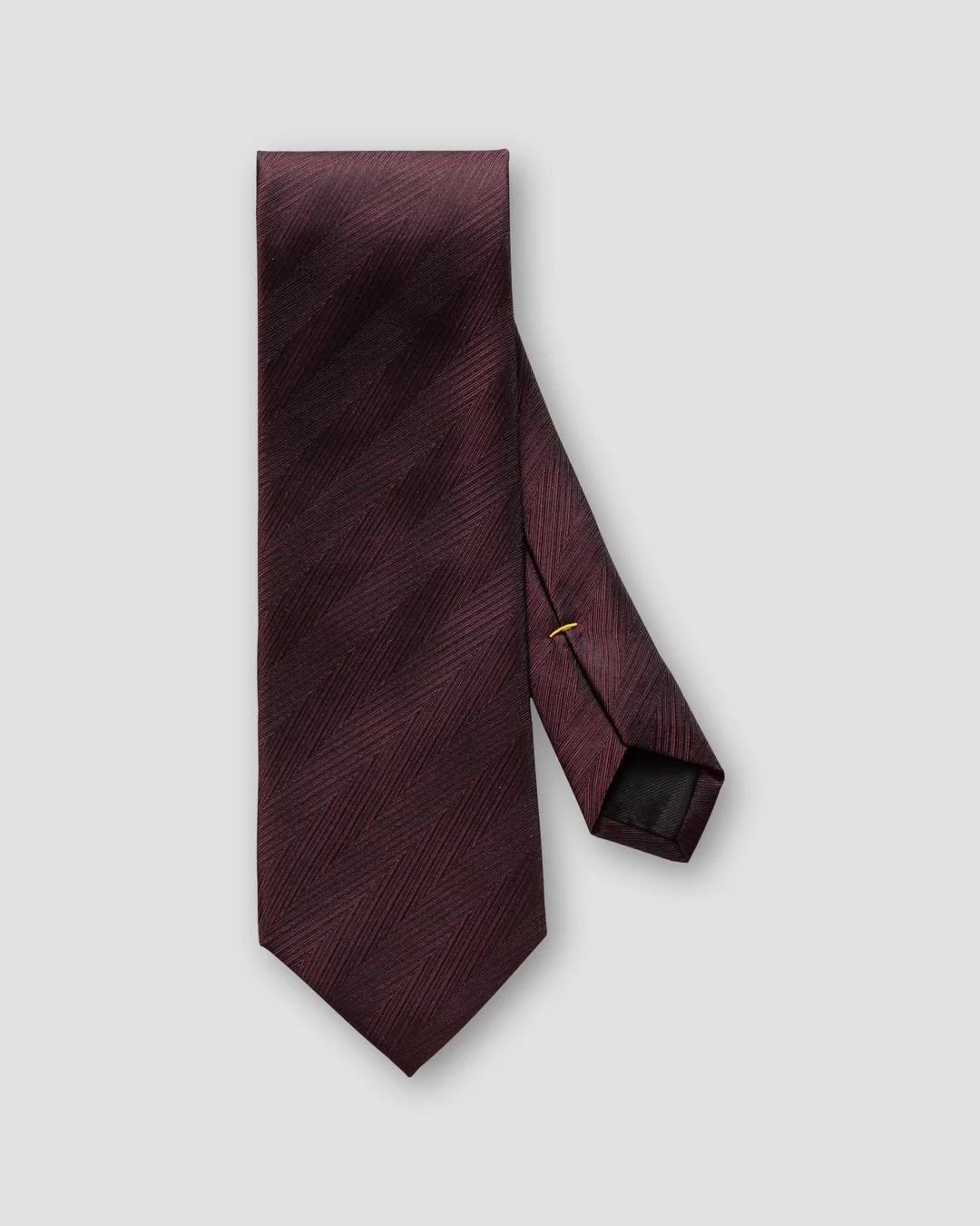 Dark Red Patterned Silk Tie - Eton