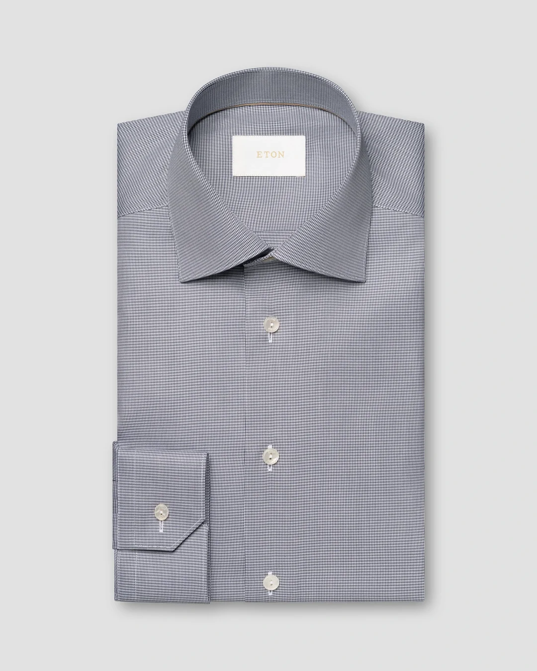 Houndstooth Check Giza 45 Shirt - Eton