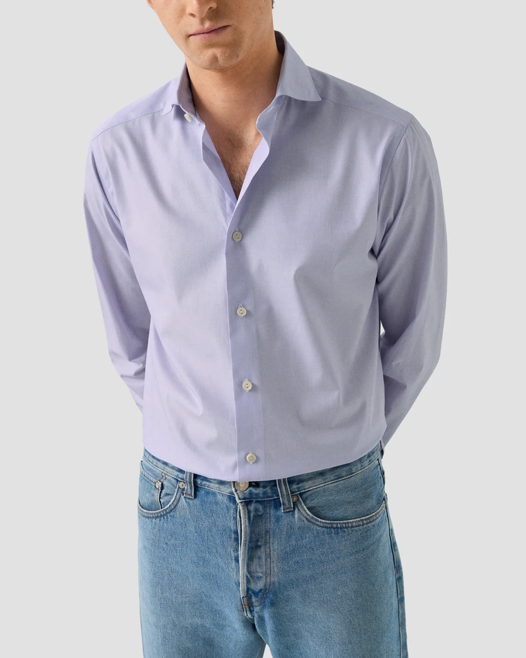 Solid Breeze Poplin Shirt - Eton
