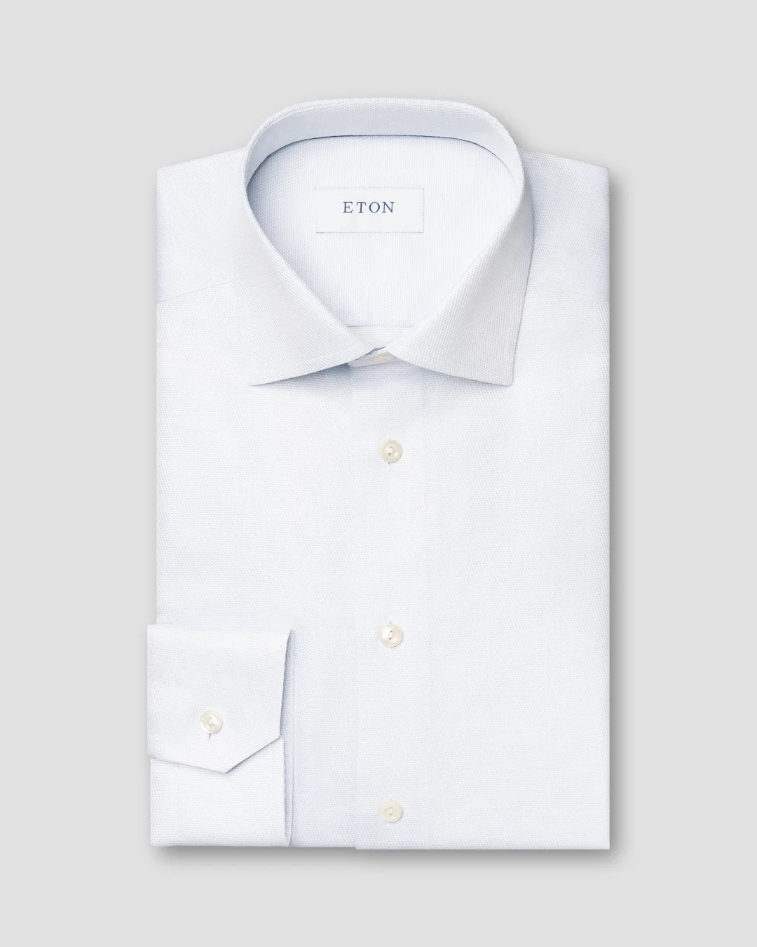 Semi Solid Signature Twill Shirt - Eton