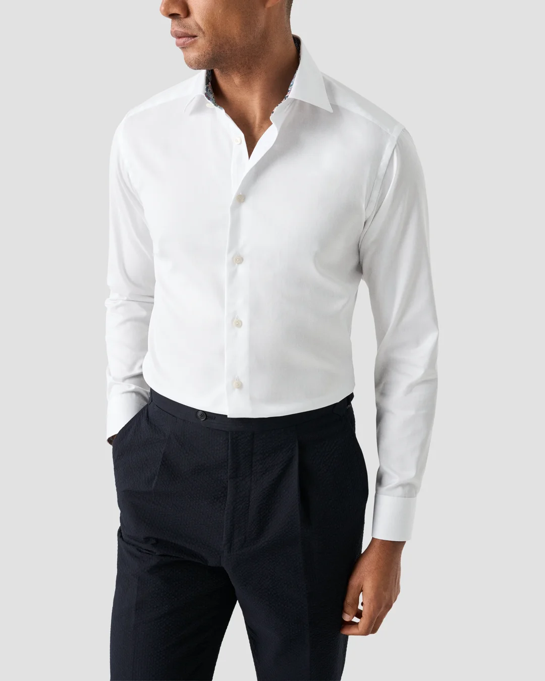 Signature Twill Paisley Effect Shirt - Eton