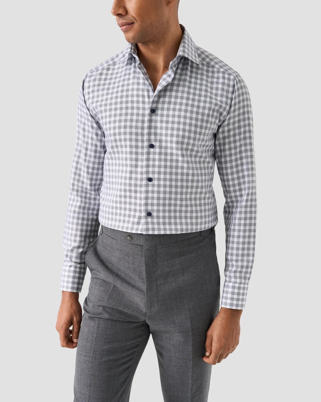 Check Signature Twill Shirt - Eton