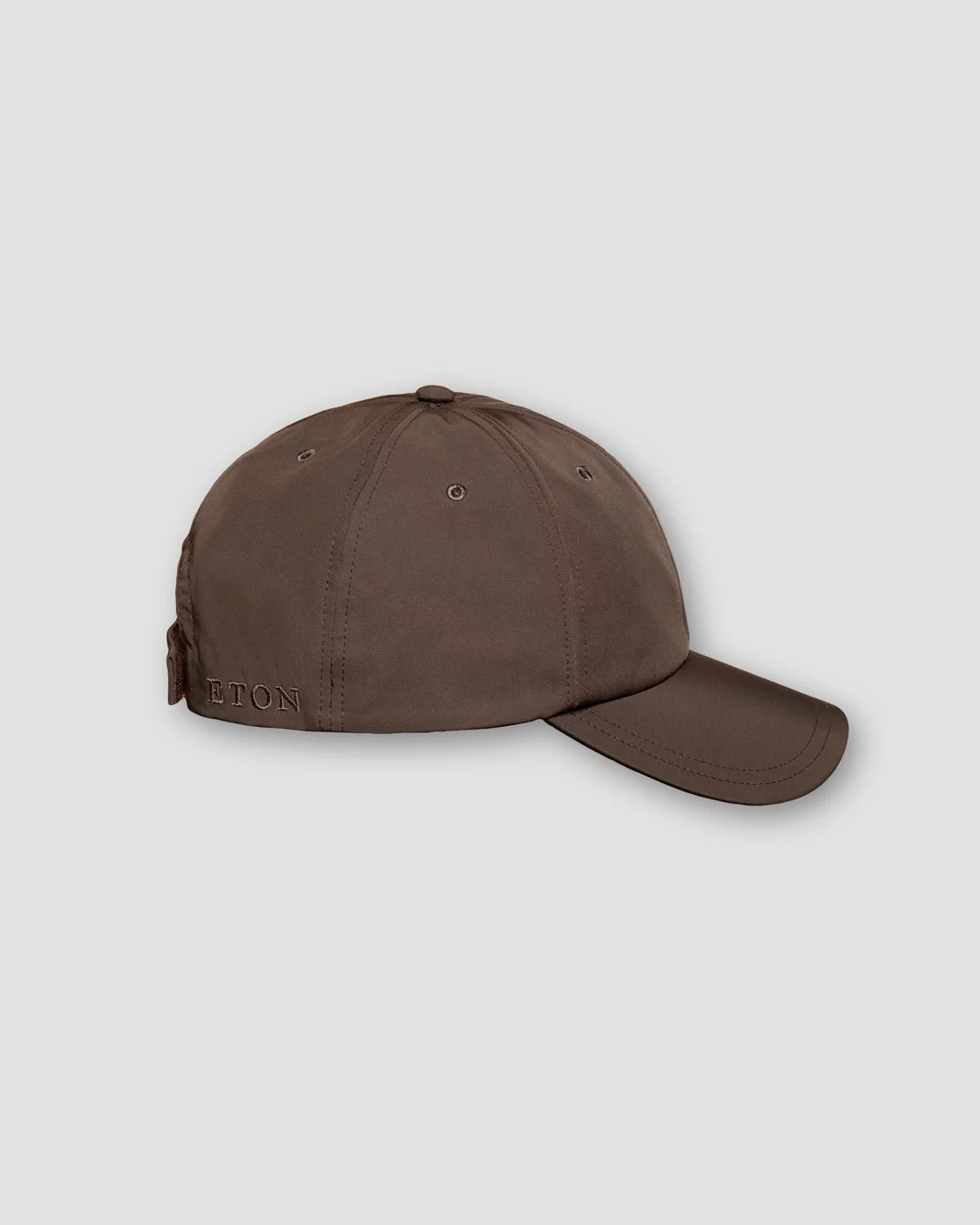 Brown Baseball Cap — Panama Texture - Eton