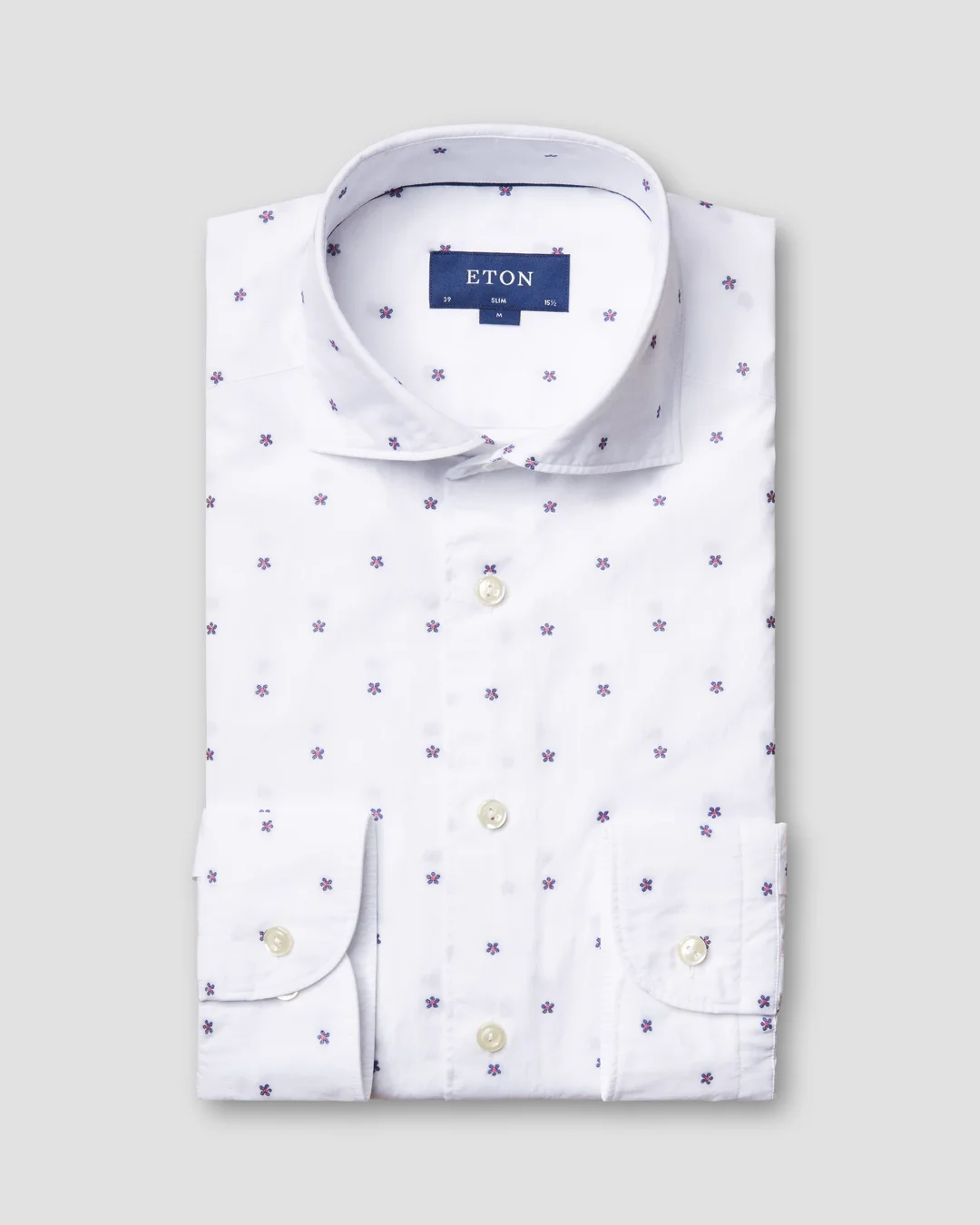 White floral print shirt - Eton