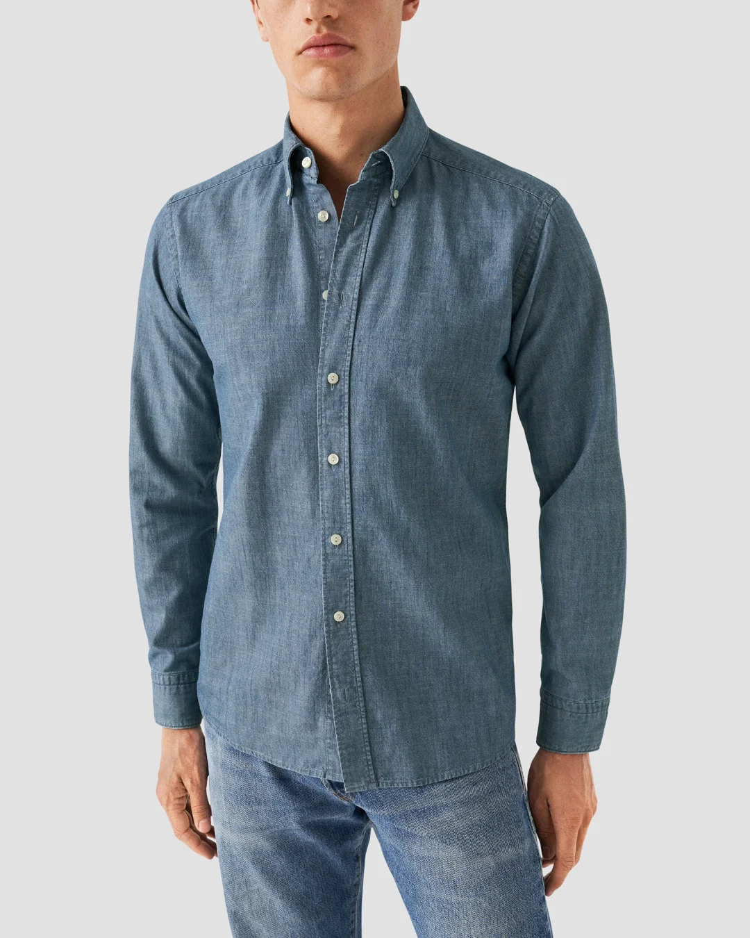 Chambray Denim Shirt - Eton