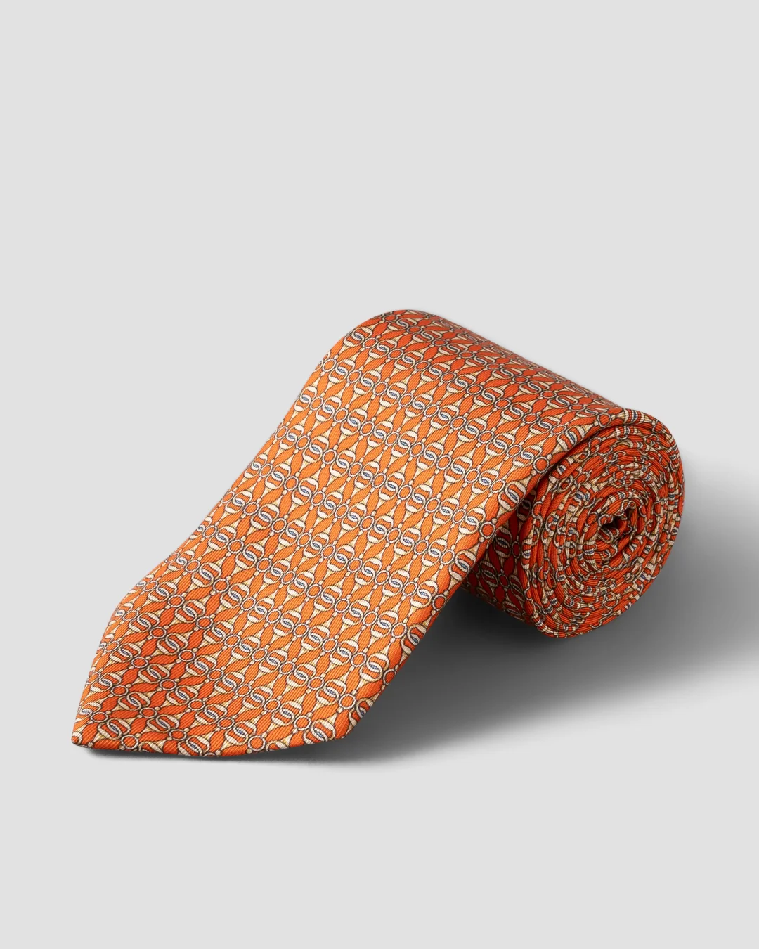 Geometric Print Silk Tie - Eton