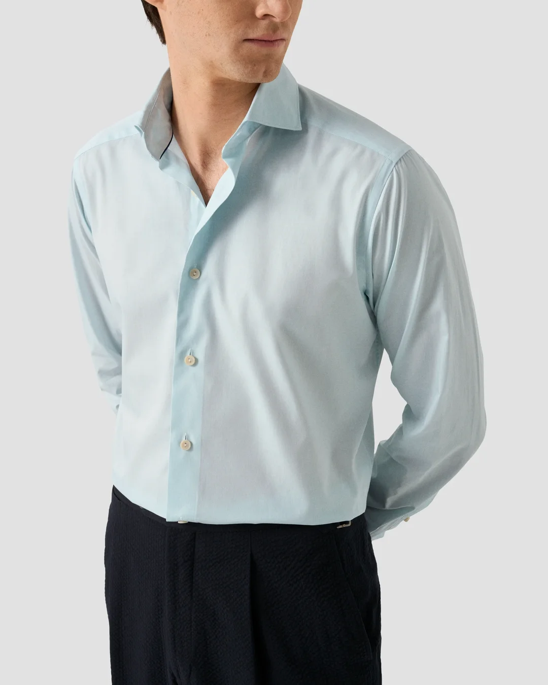 Solid Breeze Poplin Shirt - Eton