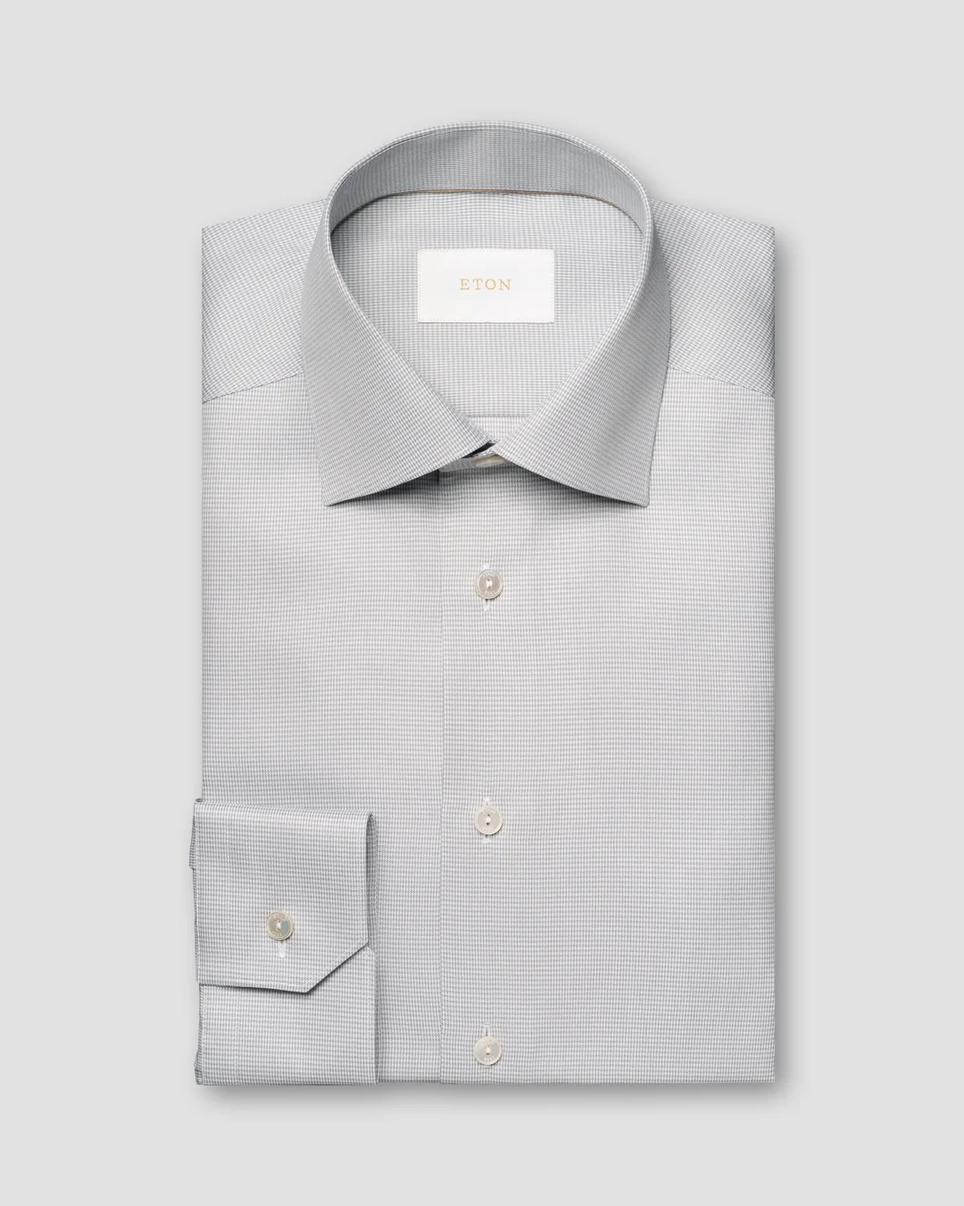 Houndstooth Check Giza 45 Shirt - Eton
