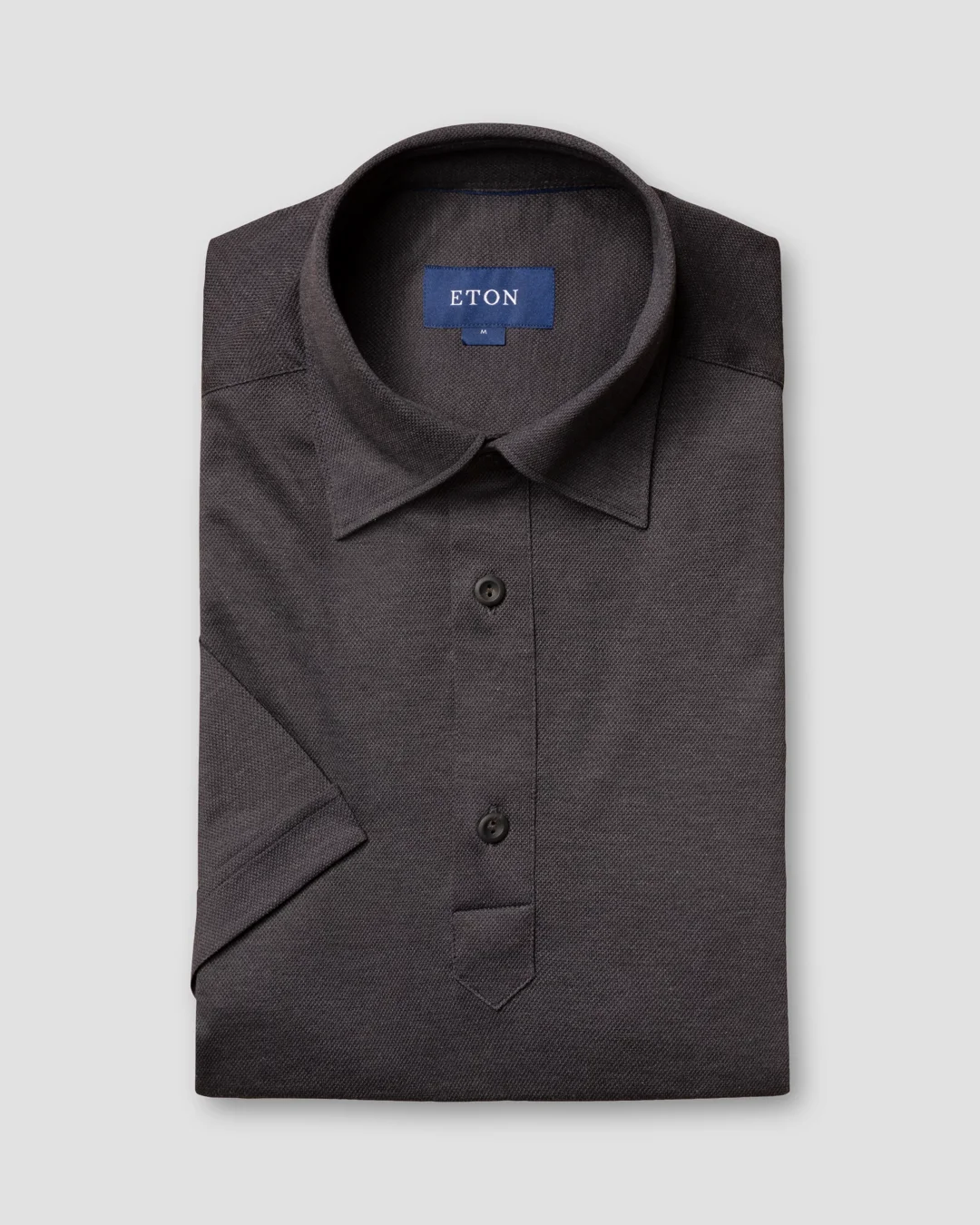 Dark grey polo shirt - short sleeved - Eton