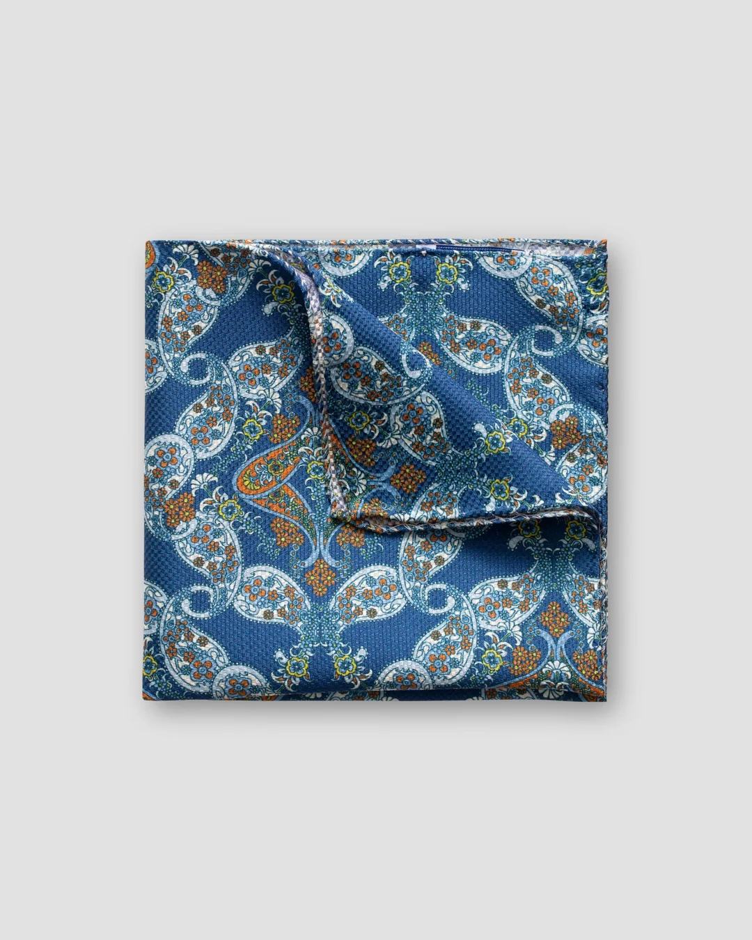 Ocean paisley pocket square - Eton