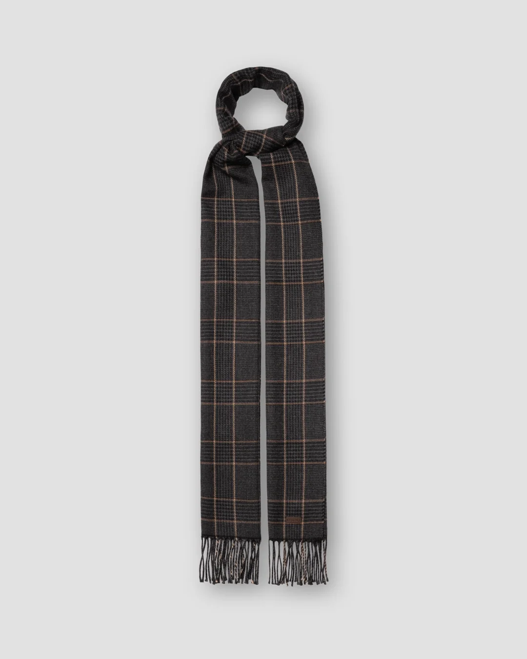 Black Prince Of Wales Merino Wool Scarf - Eton