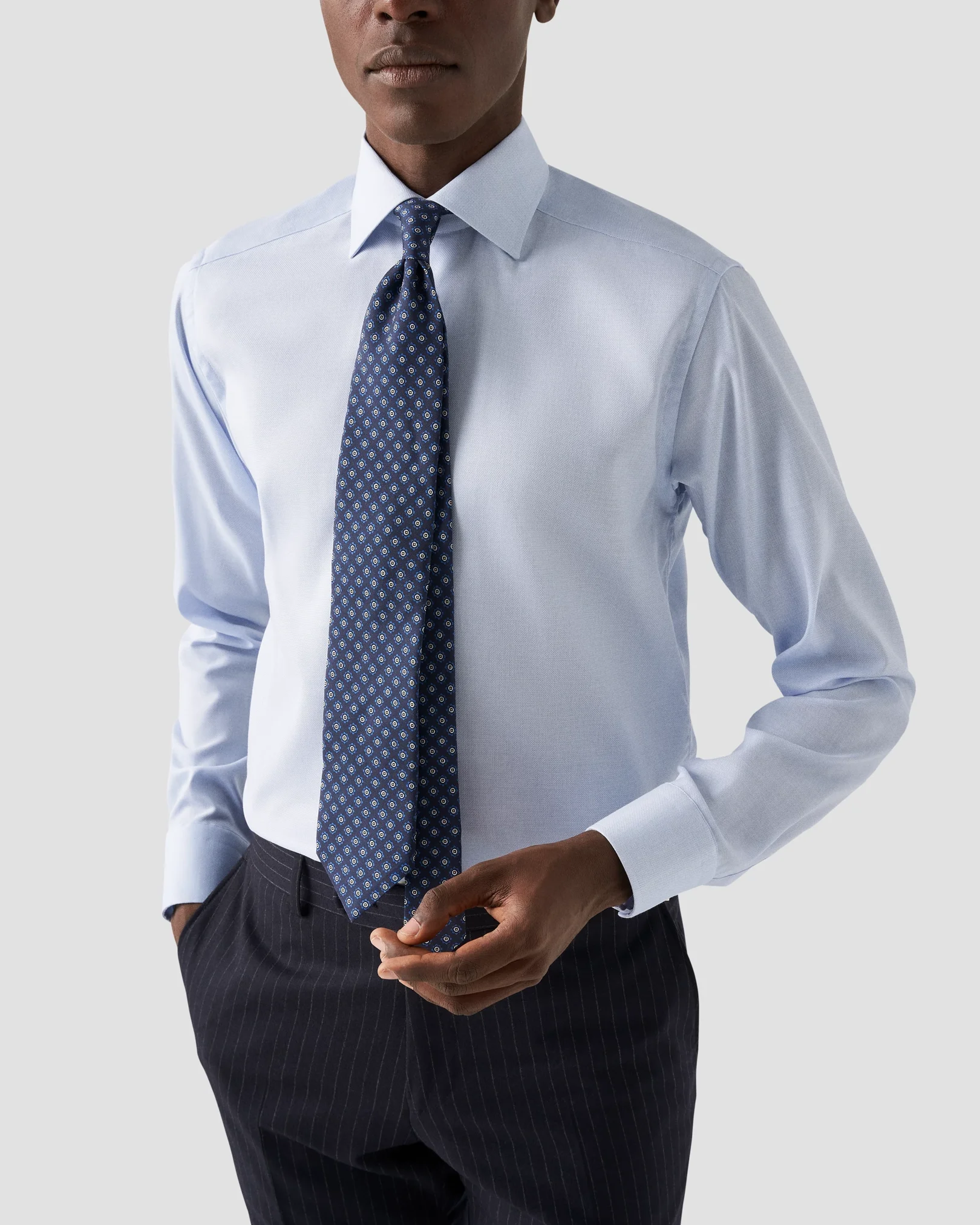 Light blue Royal dobby Shirt - Eton