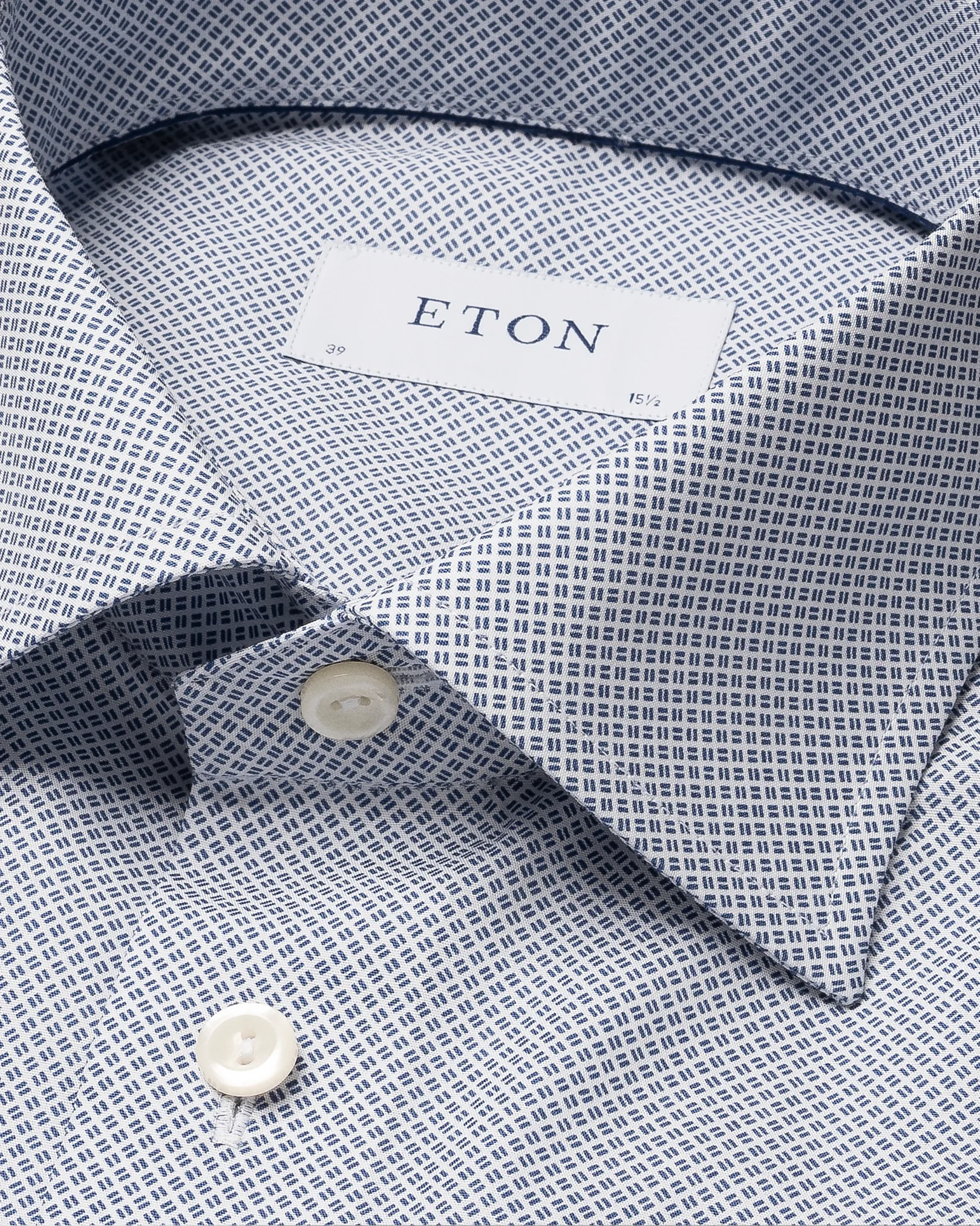 Navy blue Poplin Shirt - Eton