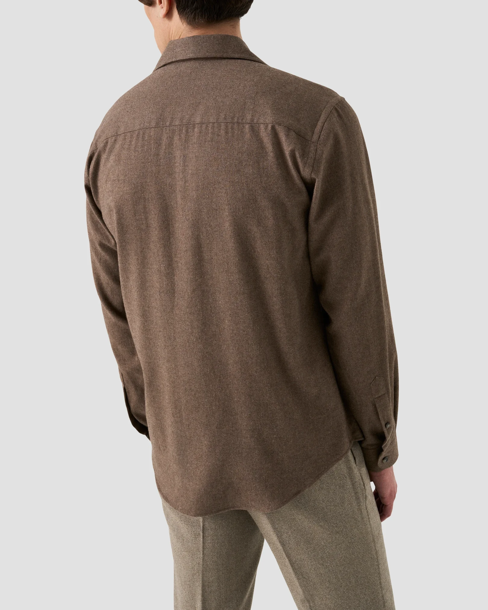 Solid Flannel Shirt - Eton