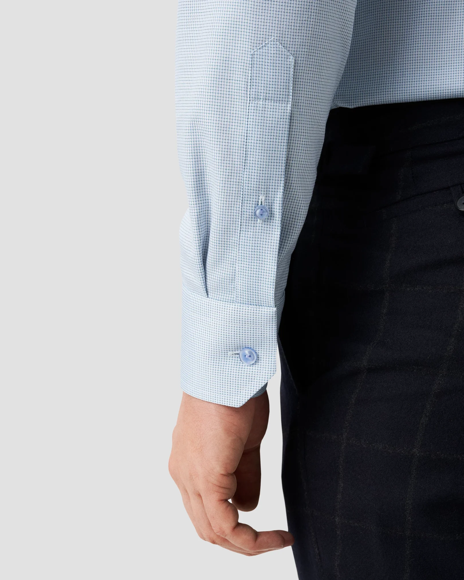 Green Dobby Shirt - Eton