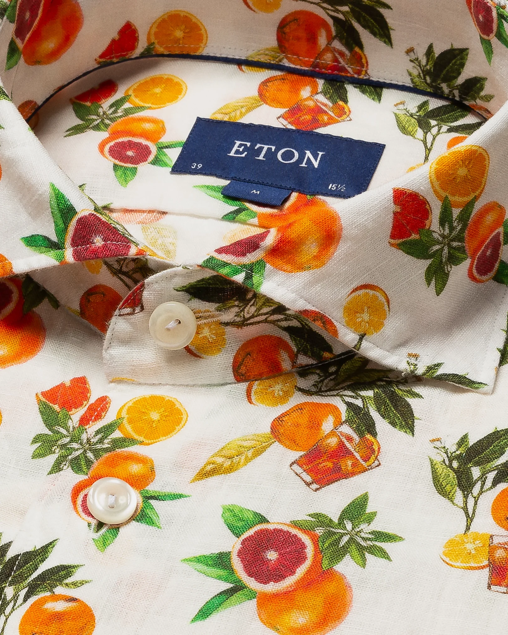 Orange printed shirt - Eton