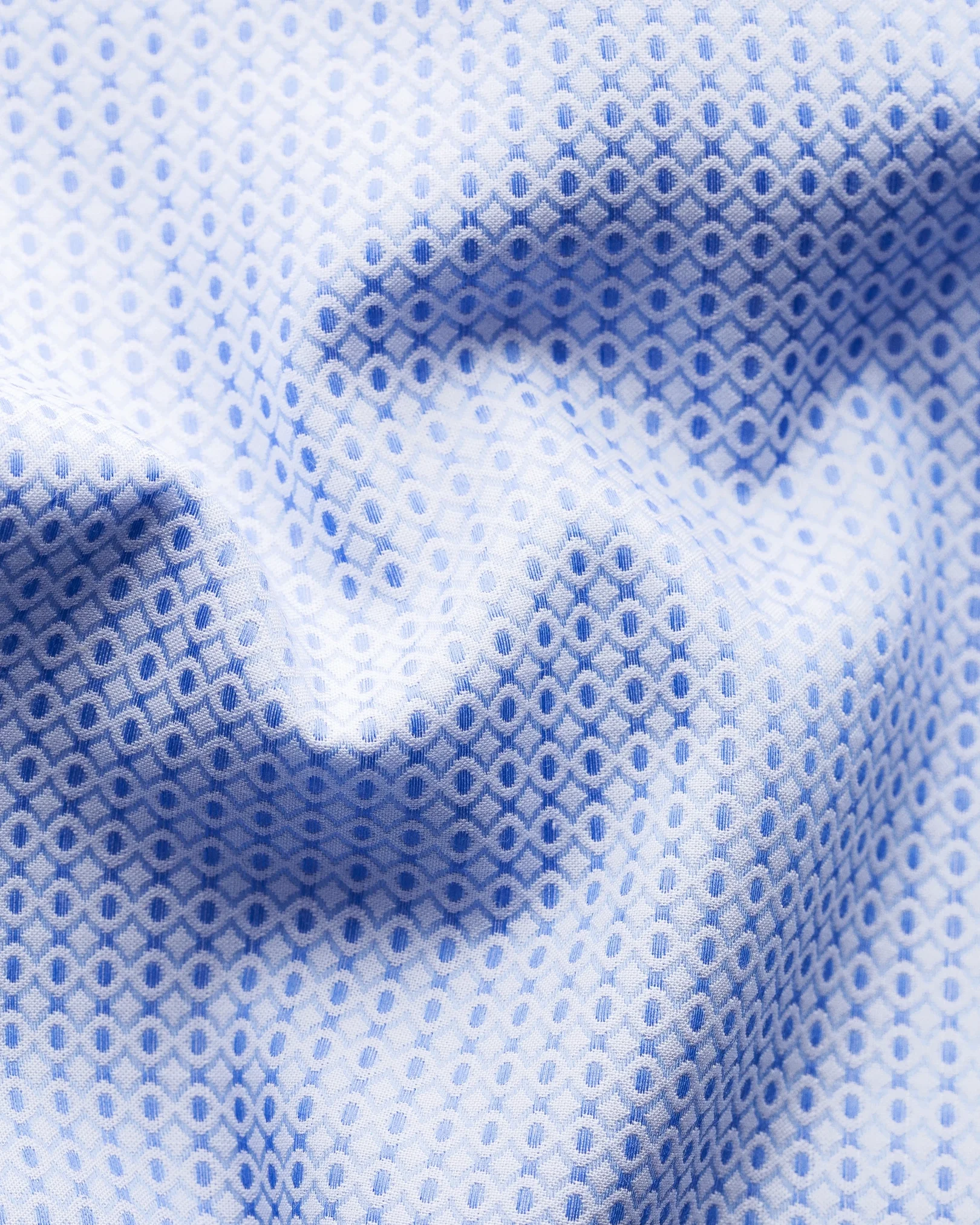 Blue Brocade Shirt - Eton