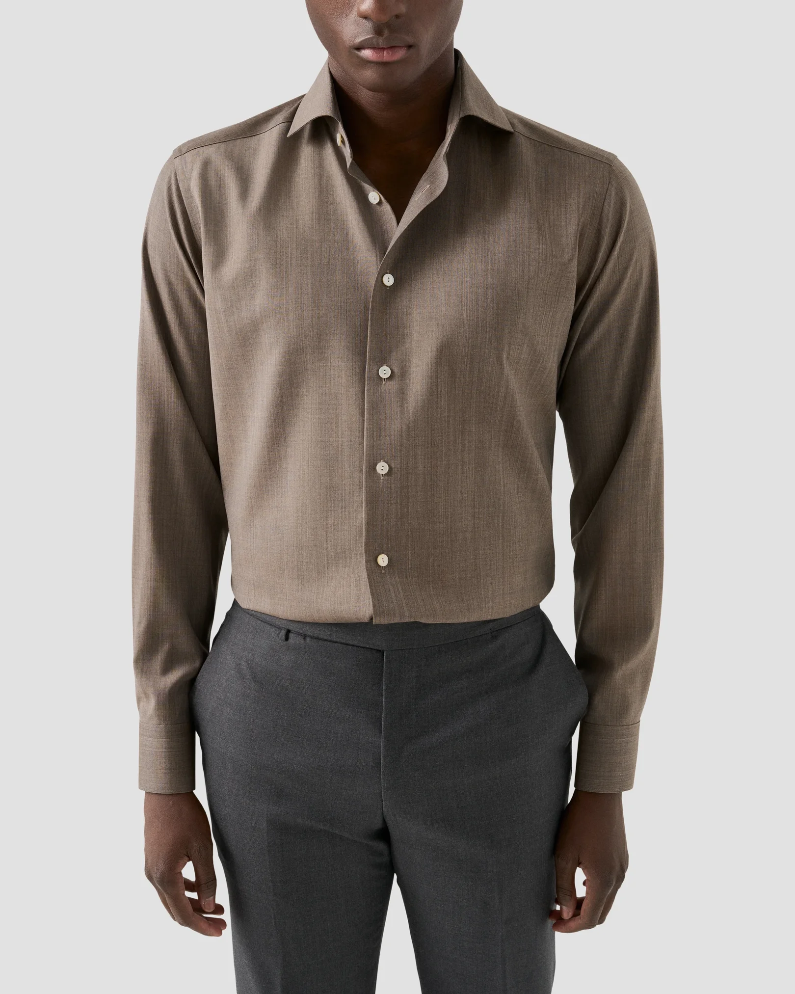 Solid Merino Shirt - Eton