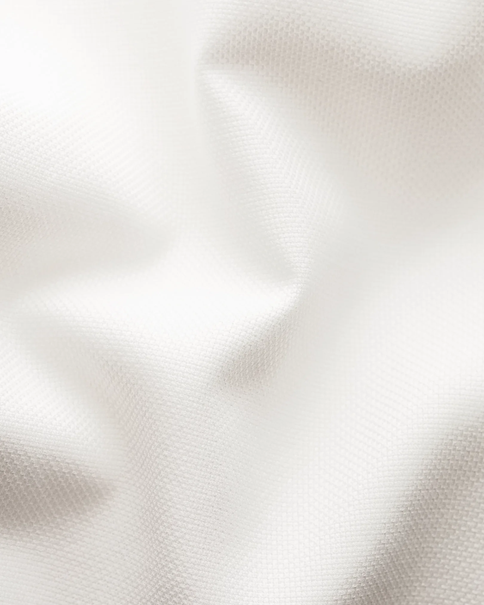 White Royal Oxford Shirt in Cotton-Lyocell - Eton