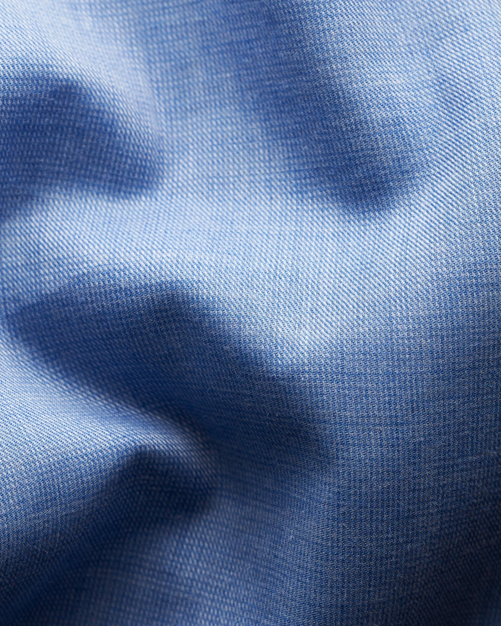 Blue Wrinkle-Free Flannel Shirt - Eton